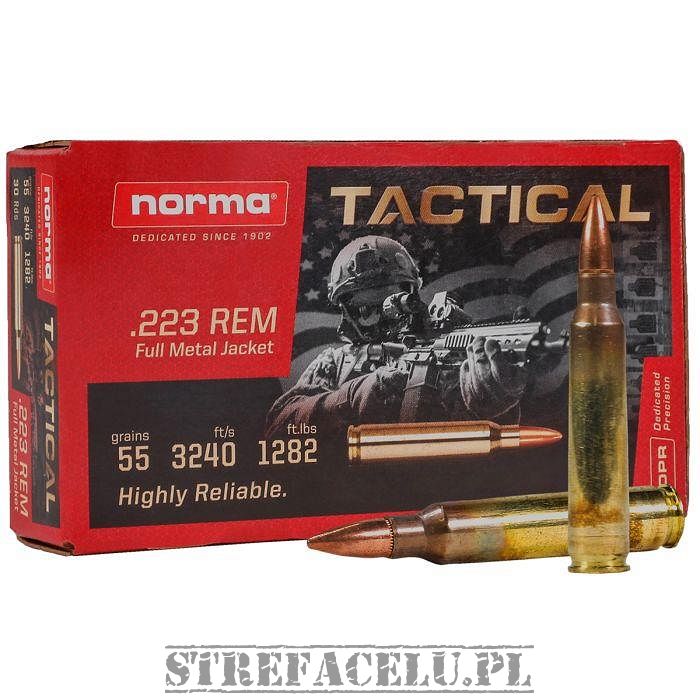 Amunicja FMJ Norma Tactical 55gr. // 223REM Sklep Warszawa