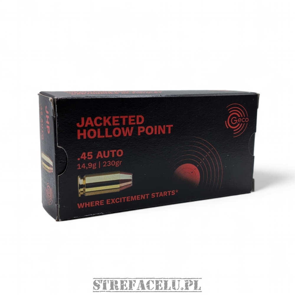 Amunicja Geco JHP 14,9G // .45 AUTO Sklep Warszawa
