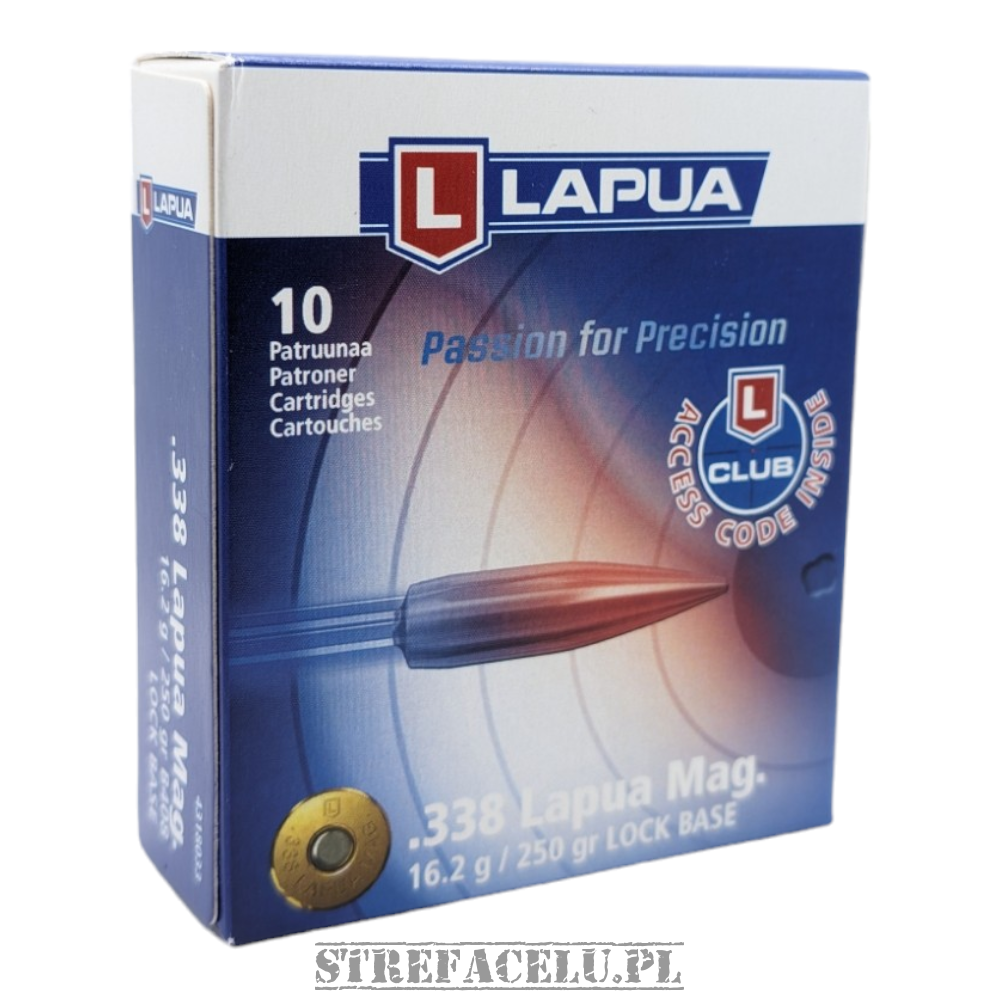 Amunicja Lapua Lock Base FMJTBT 16,2g/250gr // .338LapuaMagnum Sklep ...
